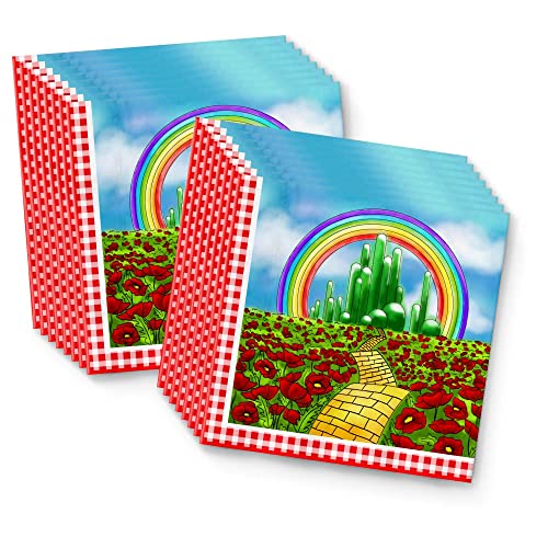 The Wonderful Wizard of Oz Birthday Party Supplies Set Plates Napkins Cups Tableware Kit for 16