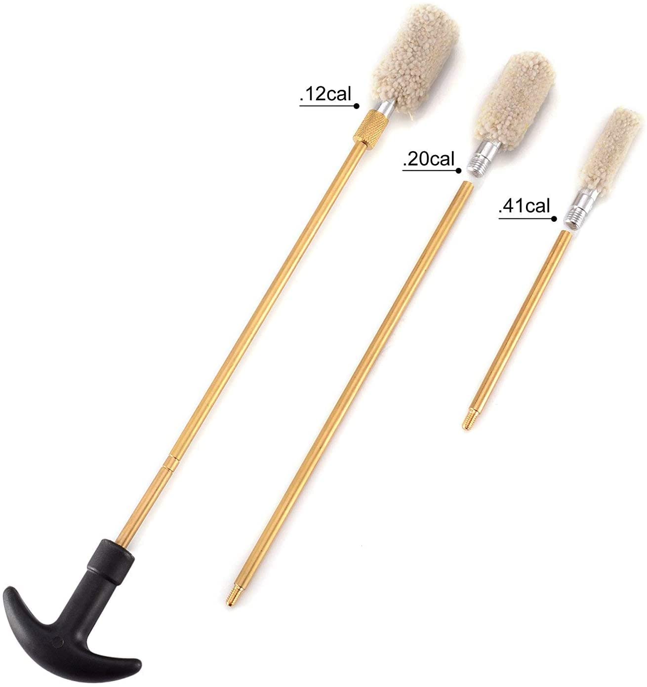 BOOSTEADY Pro Gun Cleaning Kit Universal Gun Cleaning Kit Handgun Shotgun Cleaning Kit for All Guns with High-end Brass Brushes, Mops, Jags, Reinforced Rods
