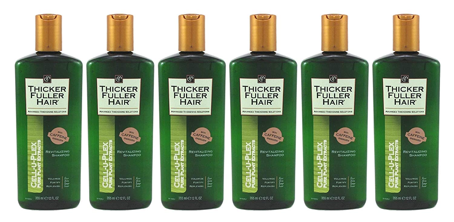 Thicker Fuller Hair Revitalizing Shampoo 12-Ounce Bottle (Pack of 6)