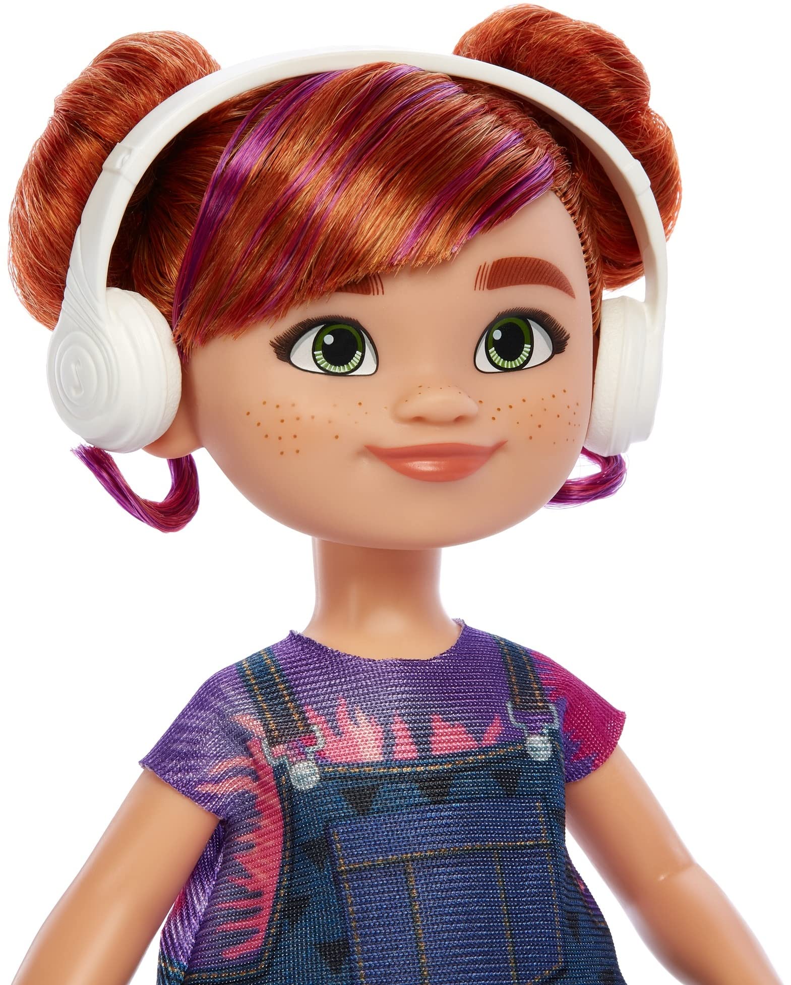 Mattel Karma’s World Switch Stein Doll with Headphones Accessory, Red Hair & Blue Eyes