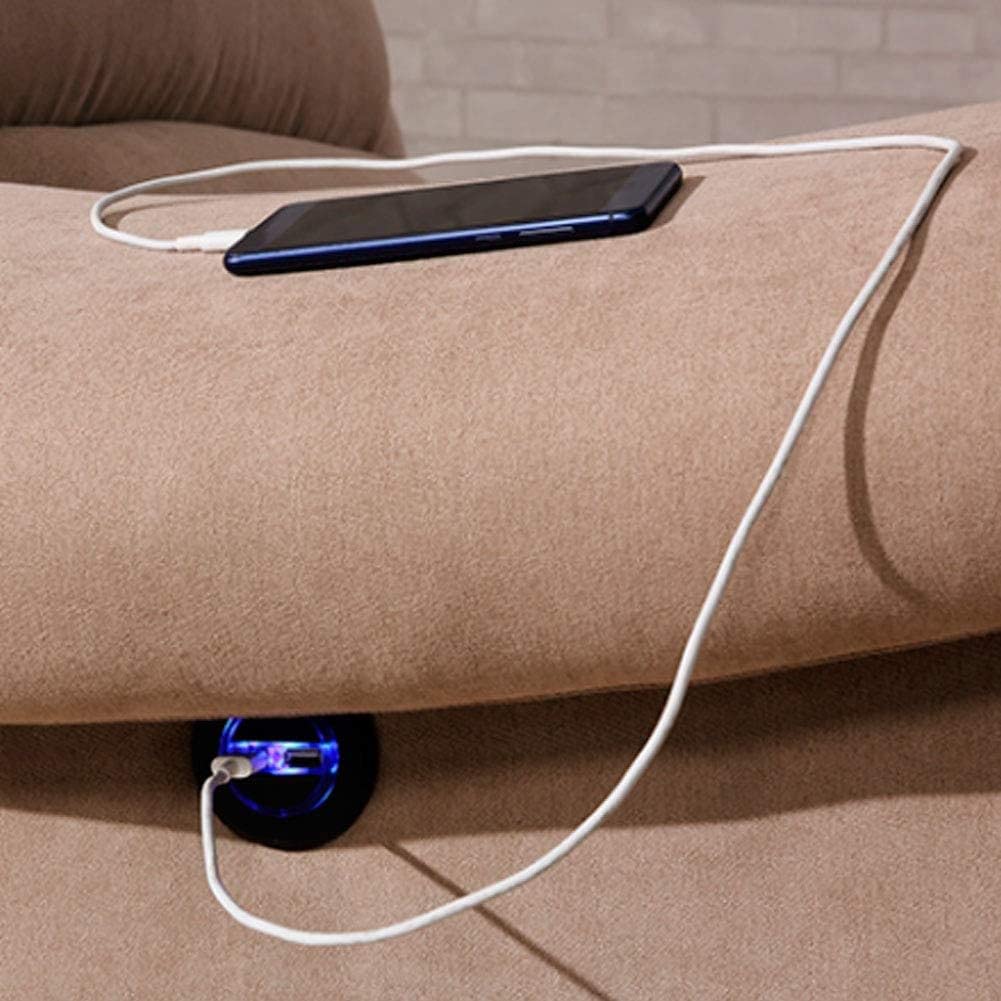 AYNEFY Electric Sofa Button, Electric Recliner Chair Sofa Replacement Button Lift Chair Hand Control Handset with Dual USB Charging Interface Smart Home