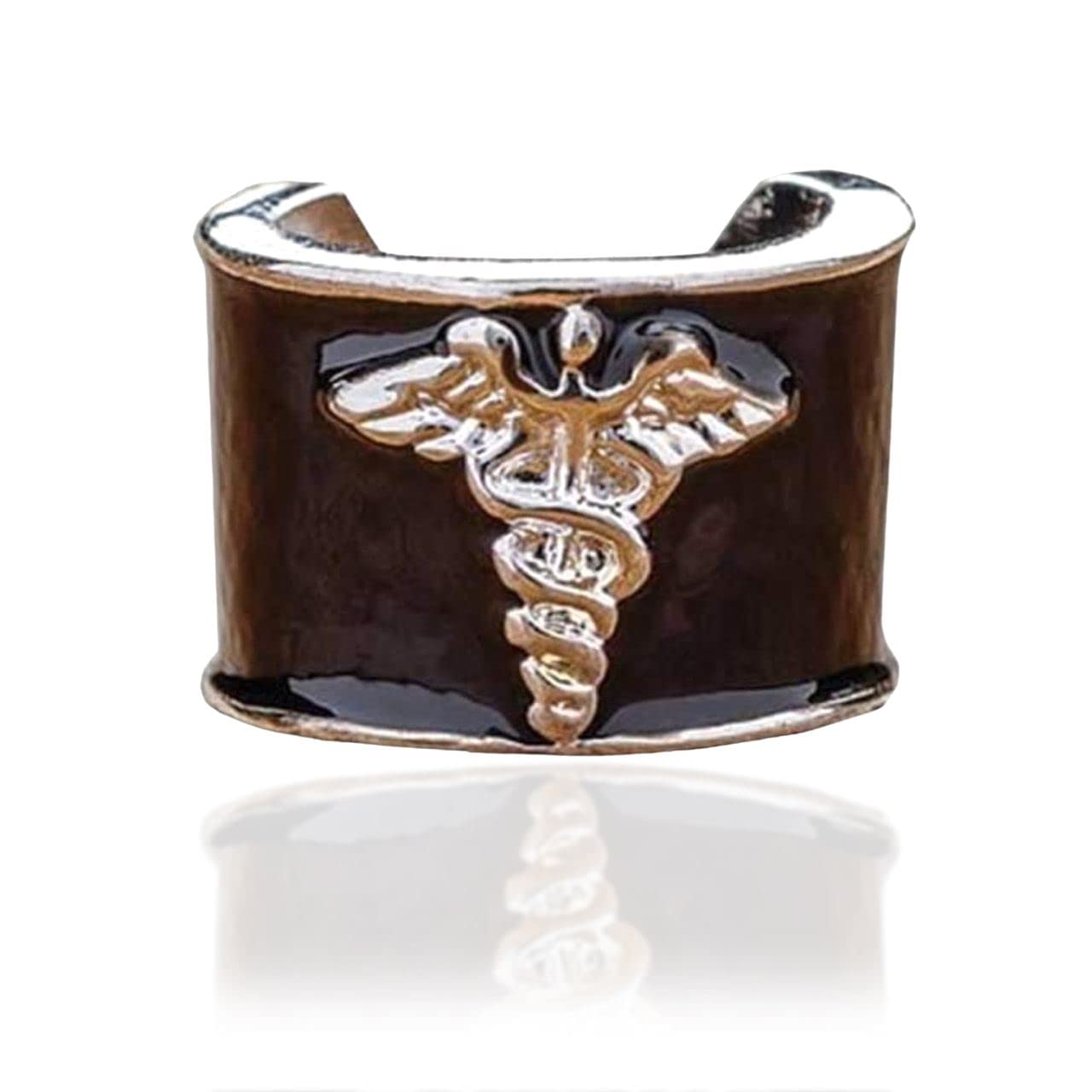Caduceus stethoscope crystal Charm