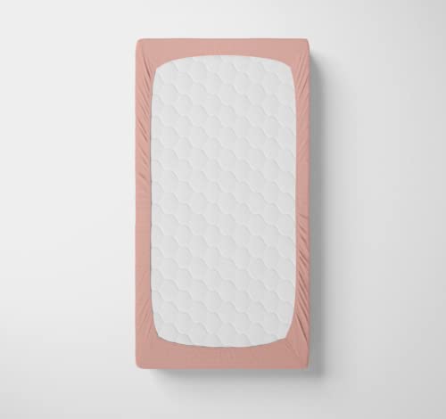 Changing pad Cover - Organic Cotton - Handmade in America - Solid Blush Pink Changing pad Cover