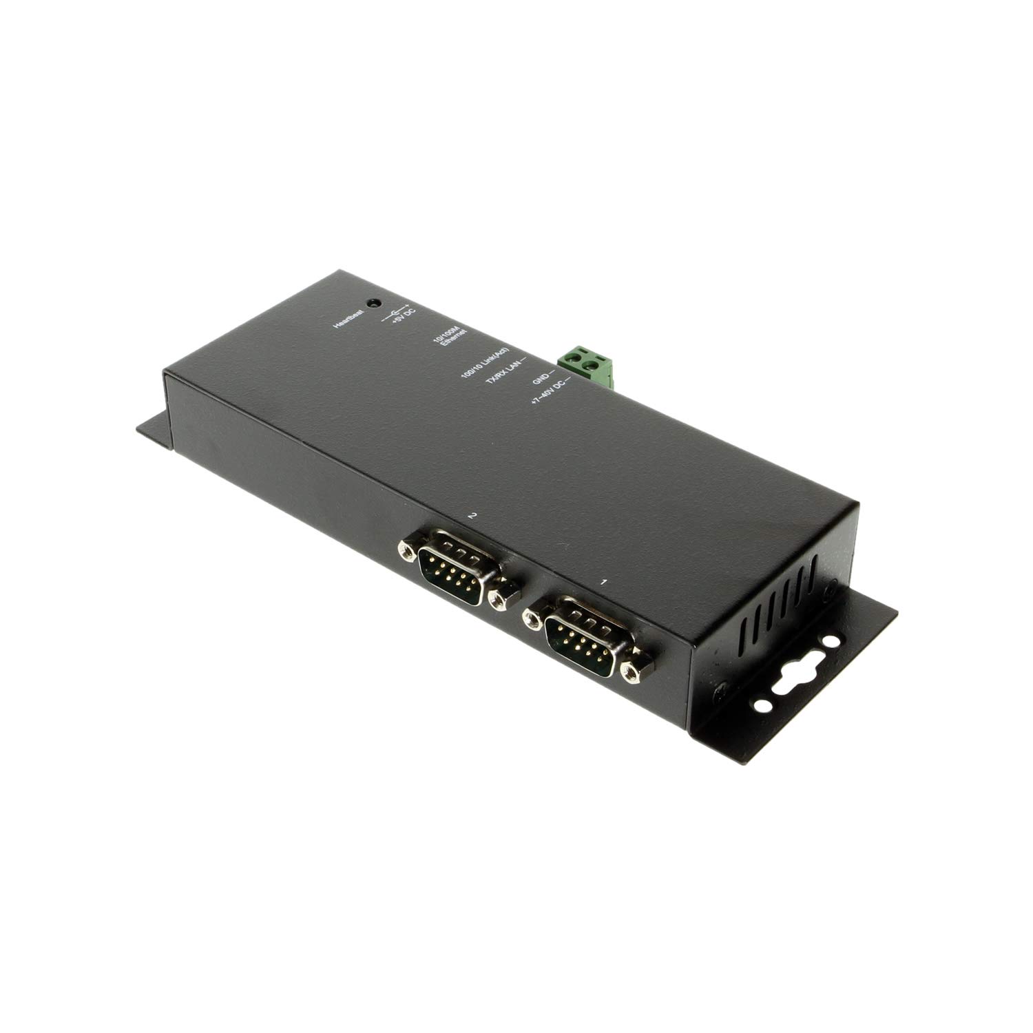 SerialGear Industrial 2-Port RS-232 to Ethernet Data Gateway TCP/IP