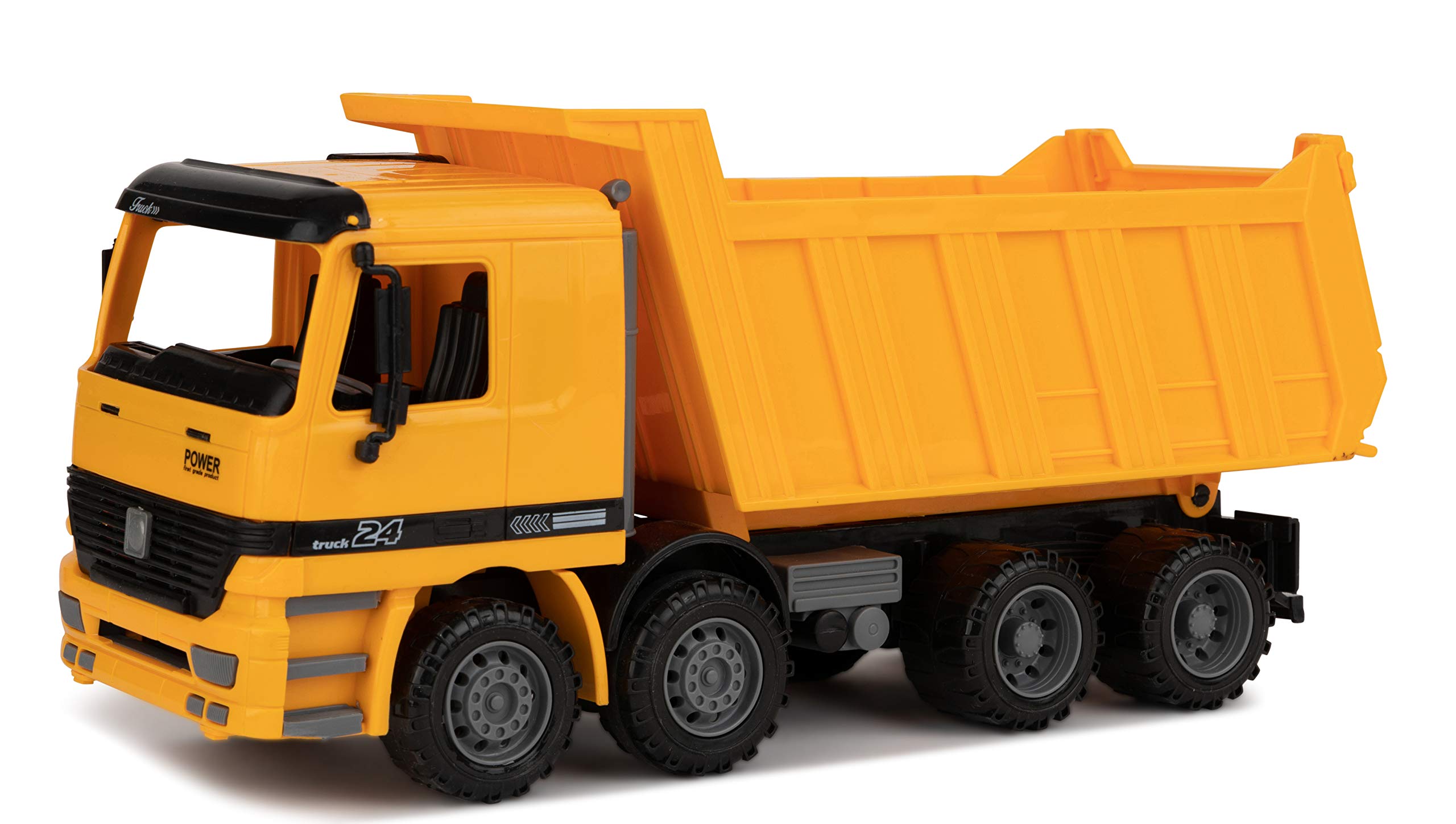 Toy To Enjoy Excavator & Dump Truck Toy for Kids (Set of 3) with 1.1 LB Play Sand – Moveable Claw & Lifting Back – Garbage Truck & Bulldozer Digger – Construction Vehicle for Kids & Children