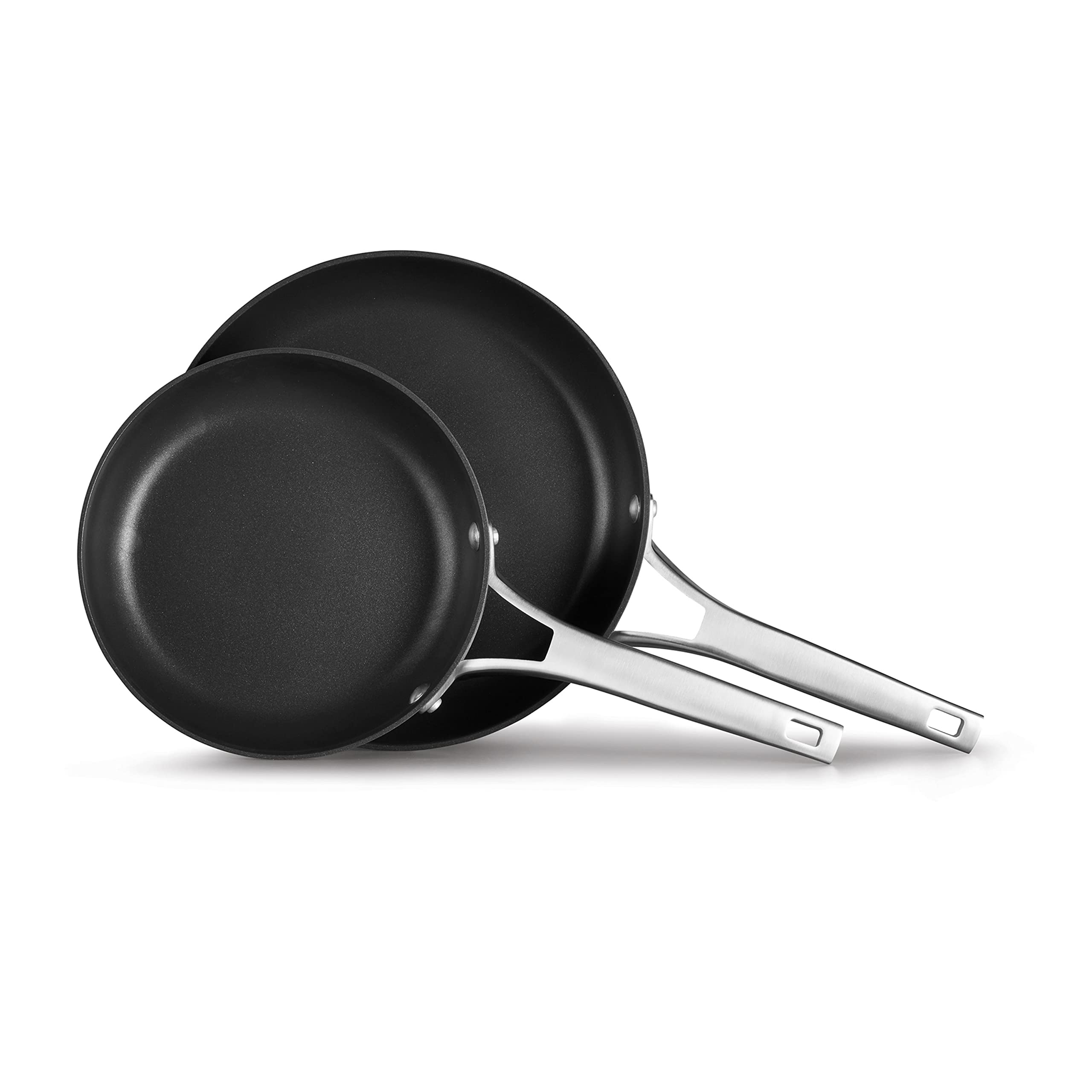 Calphalon Premier Hard-Anodized Nonstick Frying Pan Set, 8-Inch and 10-Inch Frying Pans & Classic Hard-Anodized Nonstick Cookware, 12-Inch Frying Pan