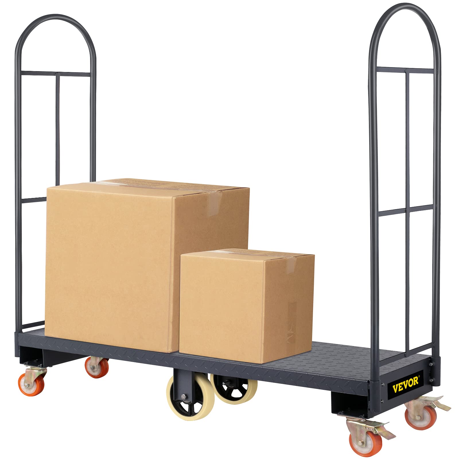 BestEquip U-Boat Cart 2000LBS Capacity U-Boat Platform Truck Dolly