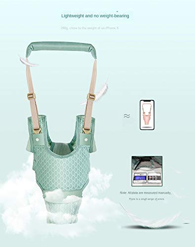 Baby Walking Harness - Handheld Kids Walker Helper - Toddler Infant Walker Harness Assistant Belt (Mint Blue Mesh)