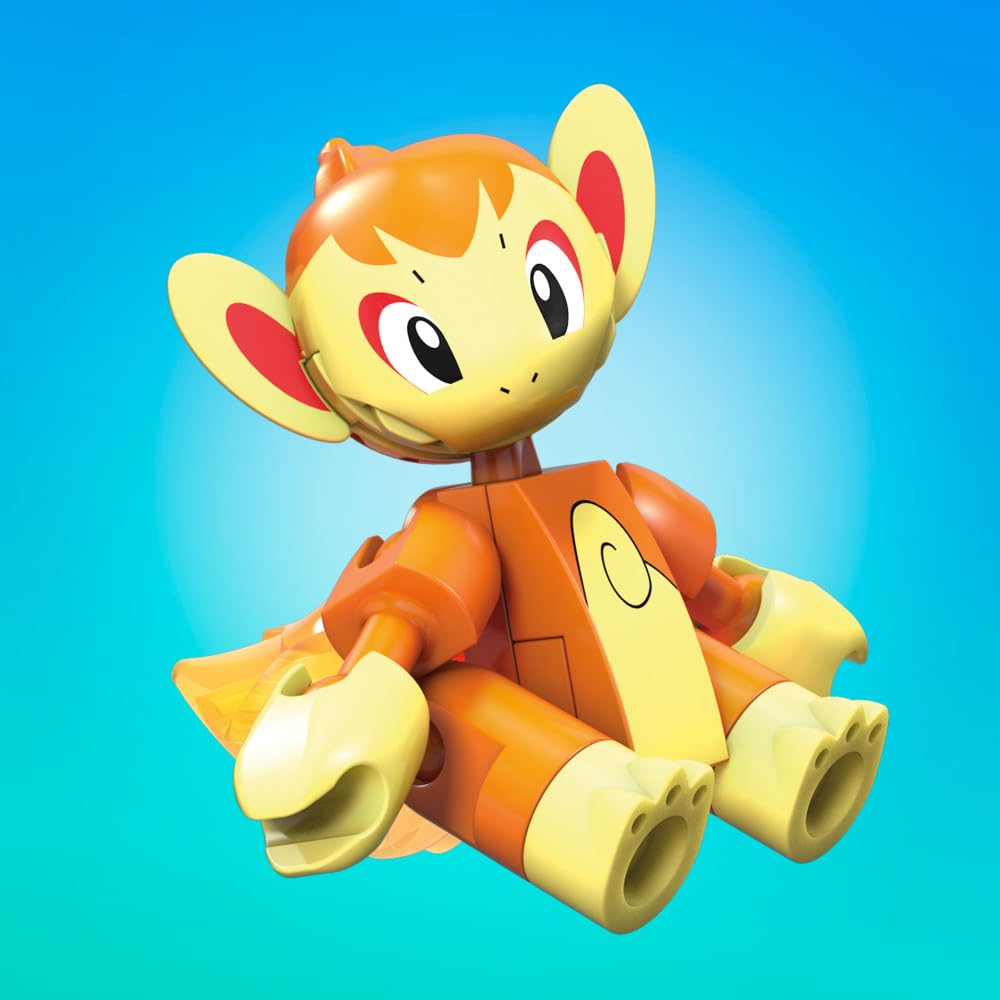 MEGA Pokémon Chimchar Building Set with 20 Bricks and Special Pieces, Toy Gift Set for Ages 6 and Up