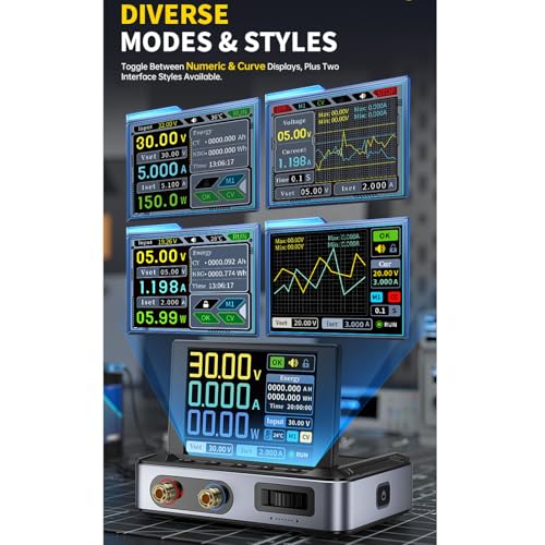 DC 5.0V-32V CNC DC Power Supply PC Programmable Regulated Switching Power Supply (US Plug 100 to 240V)