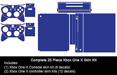 Lime Chrome Mirror - Vinyl Decal Mod Skin Kit by System Skins - Compatible with Microsoft Xbox One X (XB1X)