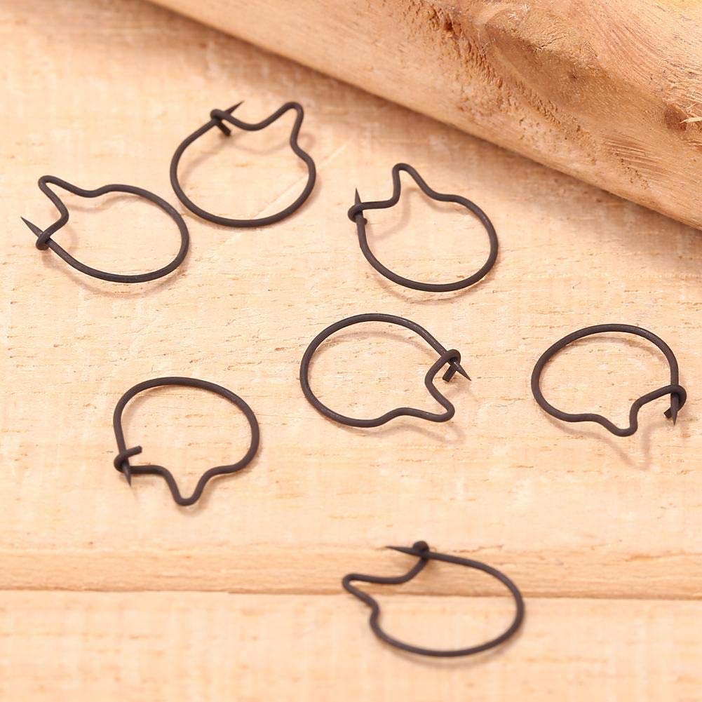 Awakingdemi 20pcs Fishing Maggot Clips Earthworm Clip Hair Rig Worm Holder Carp Fishing Tool
