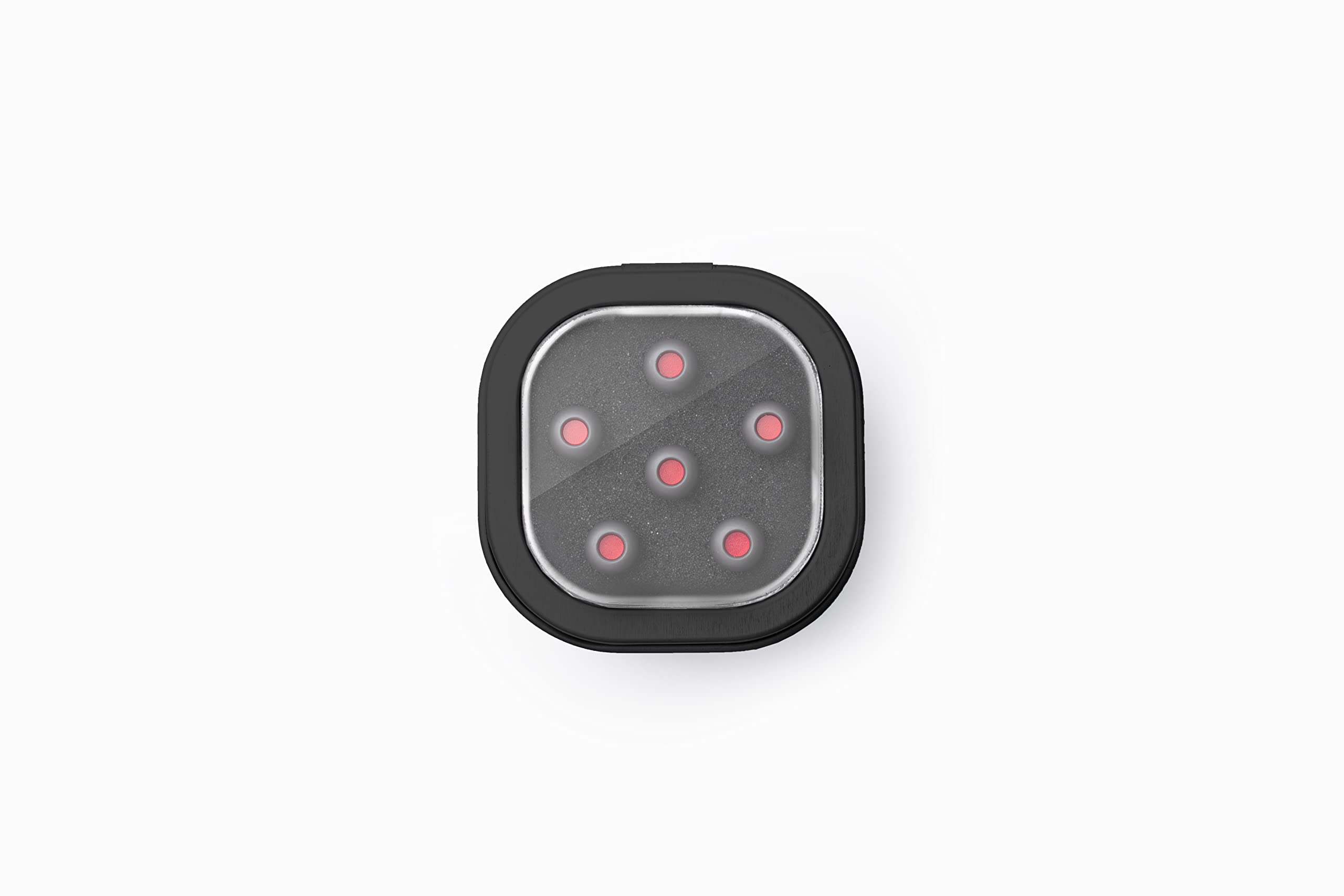 Martin Guitar LUXE by Martin Acoustic Guitar Bridge Pins, Acoustic Guitar Bridge-Pin Set, Matte Grey with Red Inlay, 6 Pins Per Pack