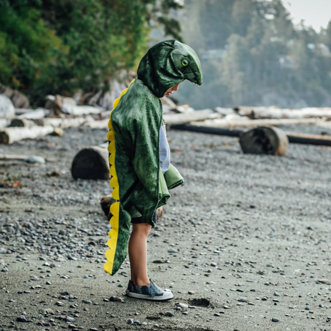 Great Pretenders T-Rex Hooded Cape, Size 4-5 Dress-Up Play