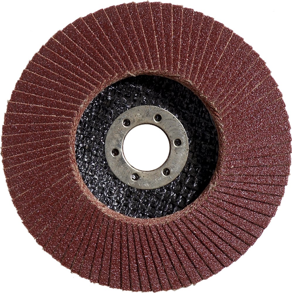 Bosch 2608603653 Angulated K60 Flap Disc for Metal, 0 V, Black/Red, 115 mm