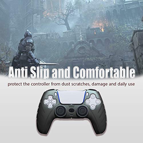 MTMTech PS5 Controller Skin with 8 Thumb Grips | Anti-slip Silicone Grip Cover Case Compatible with Dualsense PS5 Controller | Cover for PS5 Controller