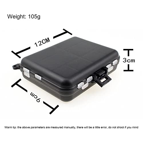 Awakingdemi Double Sided Folding Fishing Tackle Box Multi Slots Compartments Bait Lure Hook Fishing Accessories Storage Case Organizer