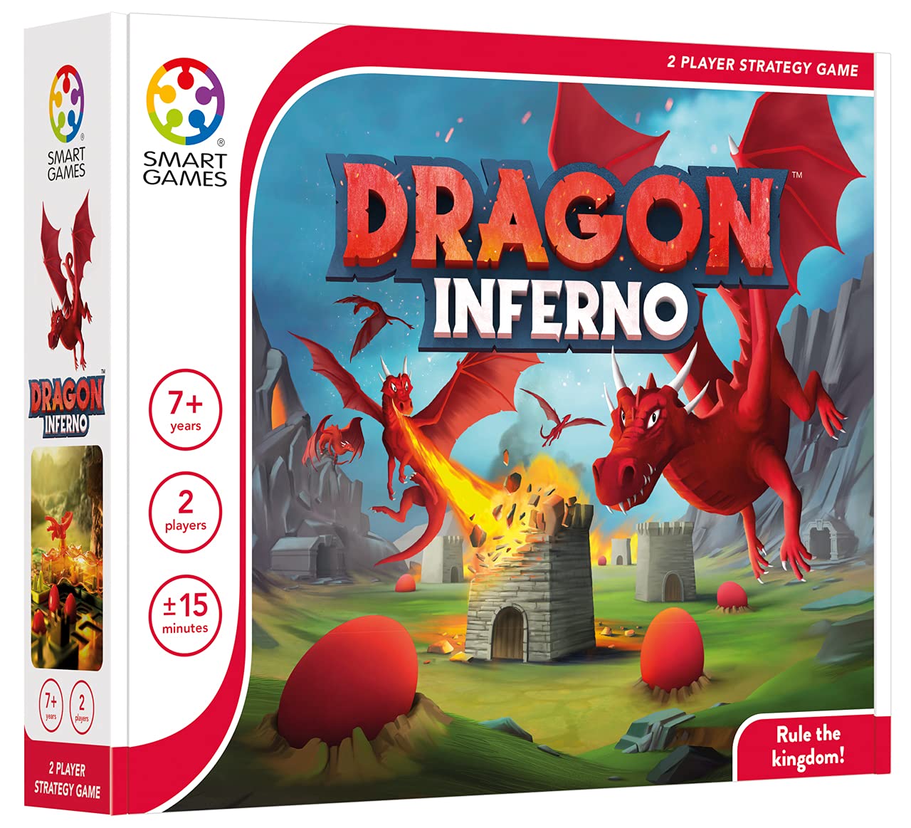 SmartGames Dragon Inferno 2-Player Strategy Game for Ages 7-Adult