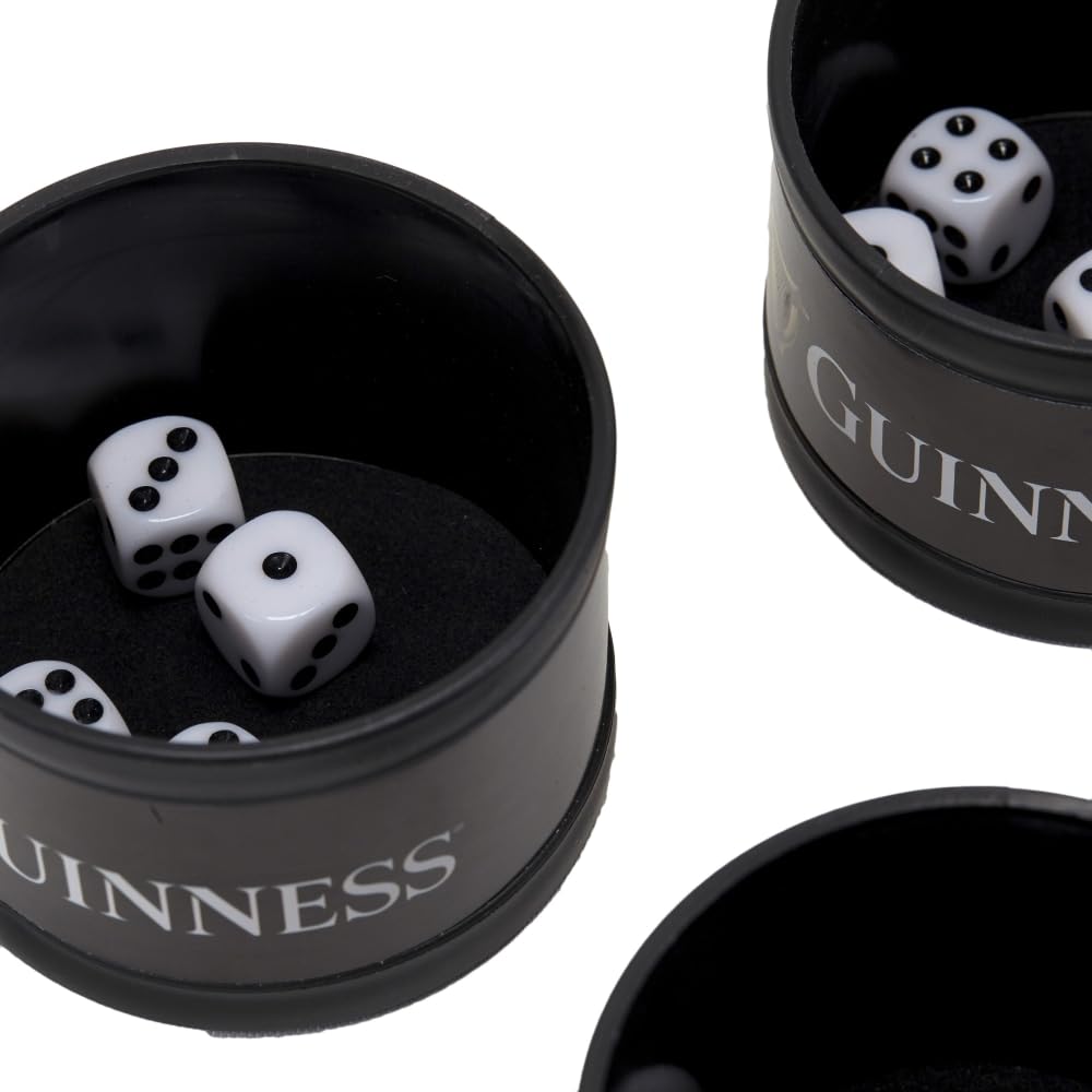 Front Porch Classics | Guinness Pub Games Series Liar's Dice, Traditional Pub Dice Game Officially Licensed by The Makers of Guinness Stout Beer