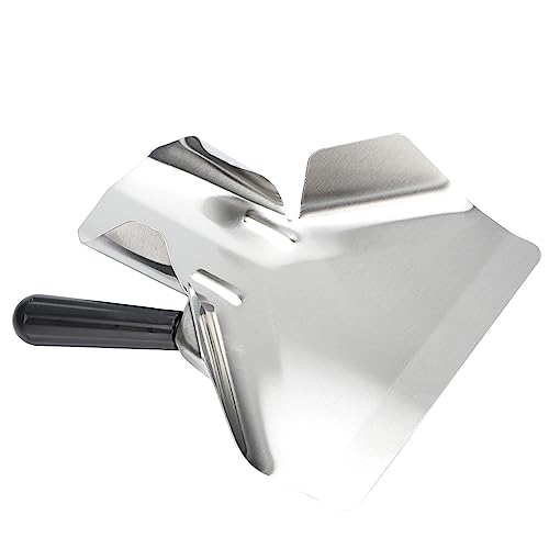 Multifunctional Kitchen Thickened Stainless Steel French Fries Shovel French Fries Bagging Spoon, Open Design For Easy Access Surface Non Slip Detachable Seamless One Piece Durable