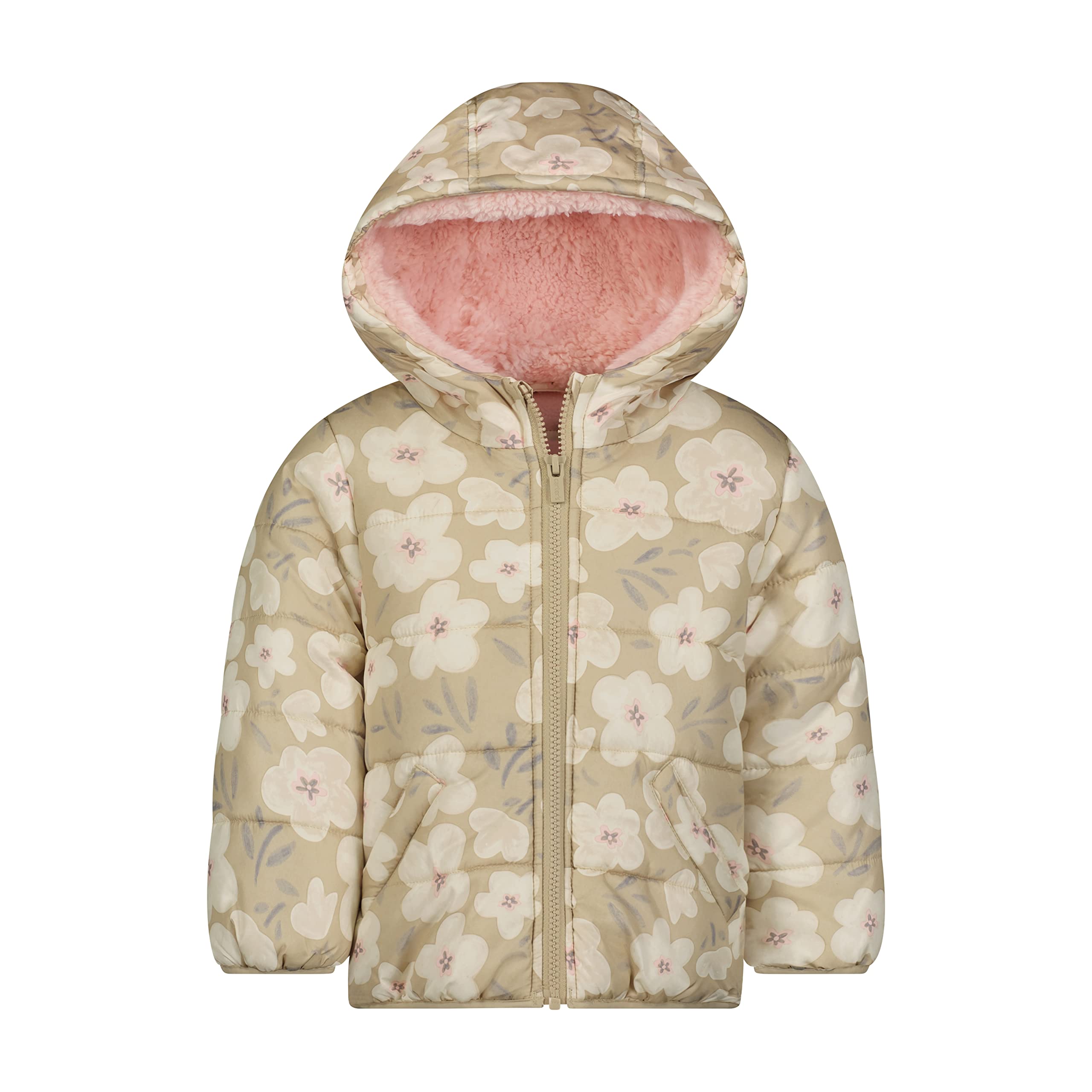 Carter's Baby Girl Winter Jacket, Ditsy Floral, 24 Months