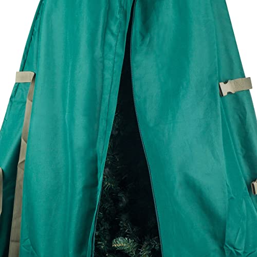 Tiny Tim Totes 83-DT5582 Premium Upright Christmas Tree Canvas Storage Cover Bag | 7.5 FT | Green, Foot