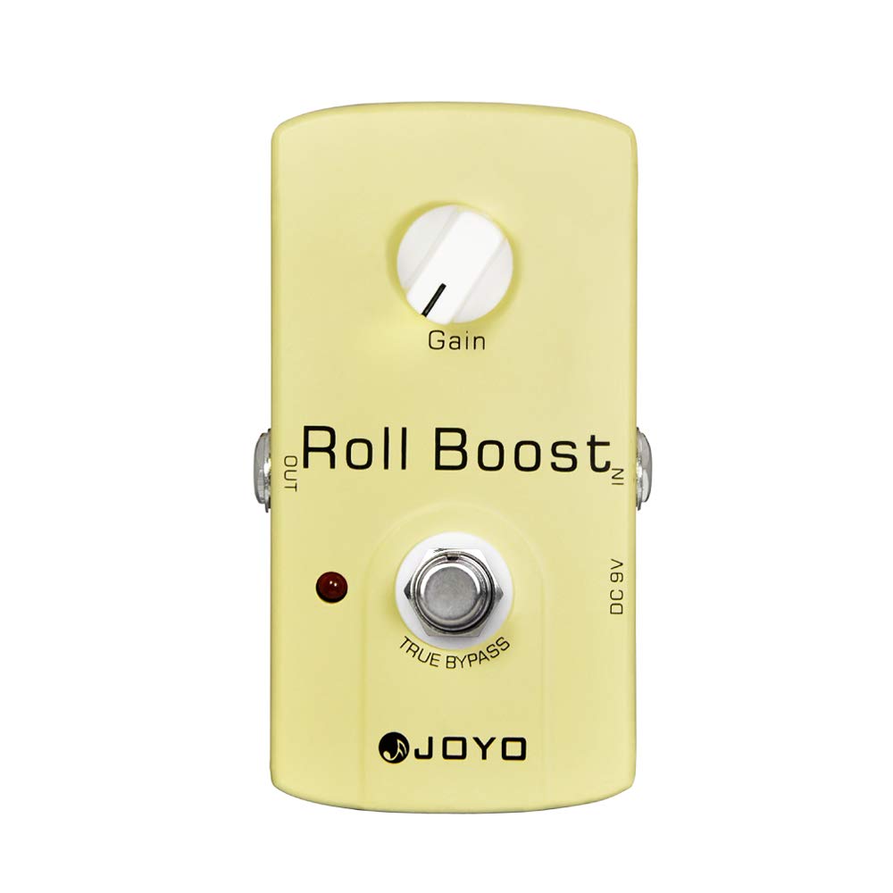 JOYO Boost Pedal Classic Circuitry up to 35dB Clean and Clear Boost for Electric Guitar Effect - True Bypass (Roll Boost JF-38)