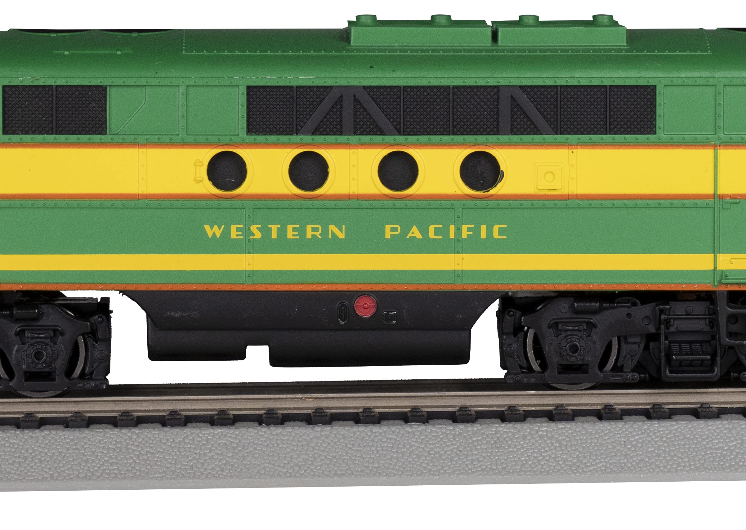 Bachmann Trains - FT - DCC WOWSOUND Sound Value-Equipped Locomotive - Western Pacific (Green & Yellow) - HO Scale,68915