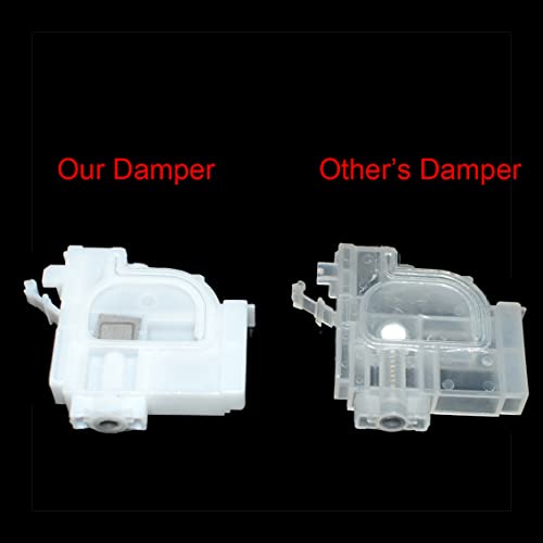 JEJEMI L1800 DTF Printer Dampers for Printer L1800 L1300 L801 L805 L810 L850 L1455 L800 Damper Hose ( Tube Lenth 2 Meter), White and Transparen