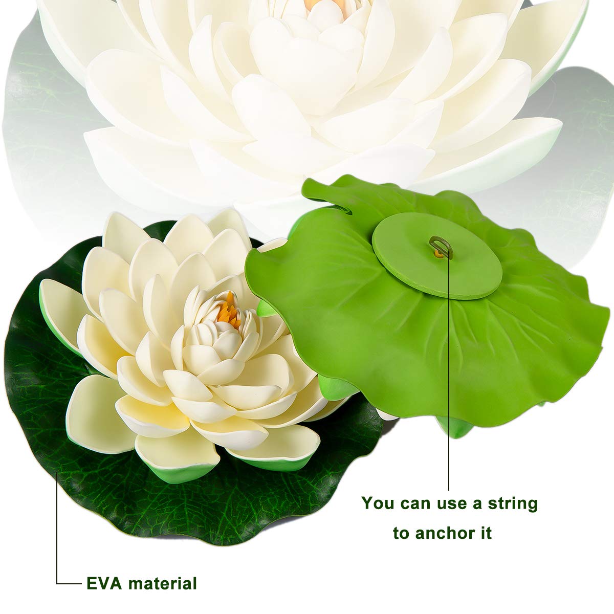 Linyida 7PCS Artificial Floating Foam Lotus Flowers,Artificial Water Lily Pads,Lotus Lilies Pad Ornaments for Patio Koi Pond Pool Aquarium Home Garden Wedding Party Holiday Event Decorations。Colorful