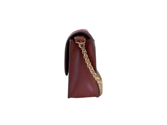 Michael Kors Sonia Leather Medium Gold Chain Shoulder Bag Crossbody Merlot