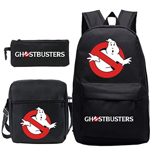 BEYSG Teen Ghostbusters 3 in 1 Bookbag Sets-Lightweight Travel Knapsack Waterproof Canvas Bagpack for Student