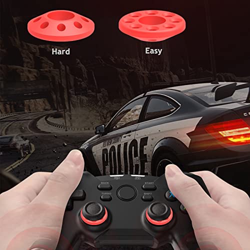 Murciful Silicone Soft Precision Rings Aim Assist Rings Motion Control Compatible with Playstation 5,Playstation 4,Xbox, Xbox one,Xbox Series X,Pc Gamepads,Power A(5 Black 5 White 5 red 5 Green)