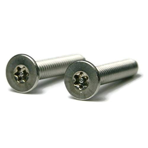 Torx w/Pin Tamper Proof Security Flat Cap Machine Screw 18-8 Stainless Steel - 8/32 x 1-1/2 (T-20) Qty-25