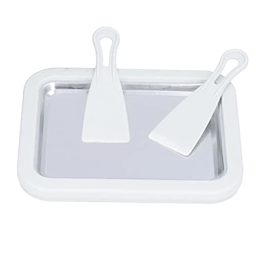 Instant Ice Cream Maker, Rolled Ice Cream Maker,Ideal for Making Soft Serve Ice Cream Slushies Frozen Yogurt Sorbet Gelato Rolled Ice Cream For Household(WHITE)
