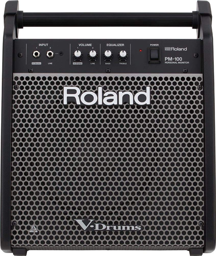 Roland PM-100 Electronic Drum Monitor + 10ft Instrument Cable Bundle