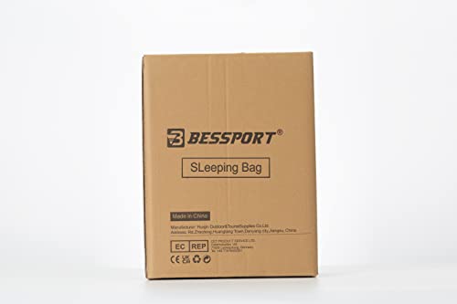 Bessport Flannel Lined Sleeping Bag Winter | 18℉ Extreme 3-4 Season Warm & Cool Weather Adult Sleeping Bags Large | Lightweight, Waterproof for Camping, Backpacking, Hiking