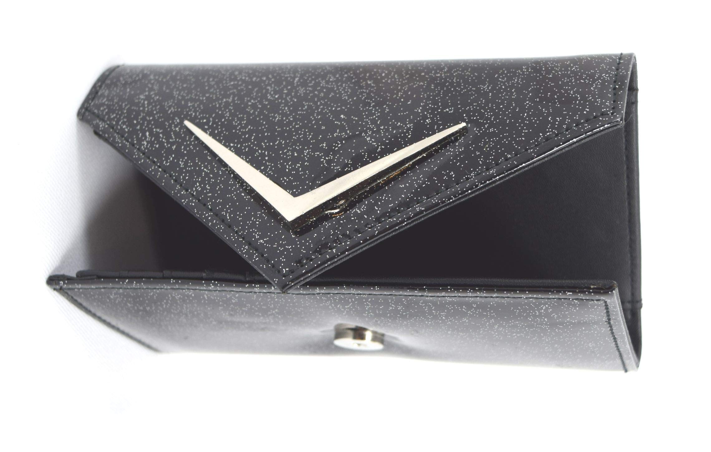 Liquorbrand Bonneville Glitter PVC with metal chevron logo Wallet
