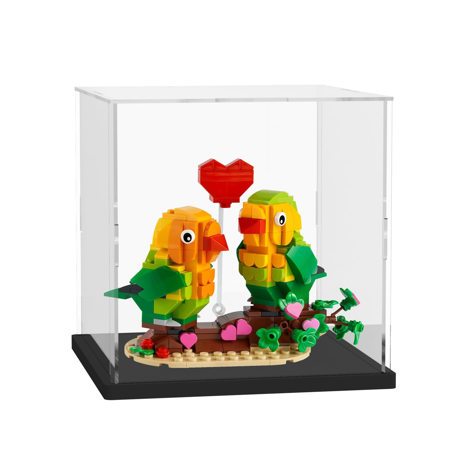 Nynelly Clear Acrylic Display Case for Collectibles,30.7" Tall Dispaly Case for Lego Castle 71040 Toys Self-Assembly Large Display Box with Base Countertop Showcase for Figures,20.1x15x31.1 in