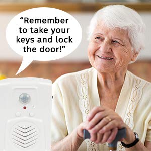 SierraTeck Motion Activated Voice Player - Recordable, Built-in Microphone β Independent Living, Point of Sale Advertising, Door Greeter, Entry Alert