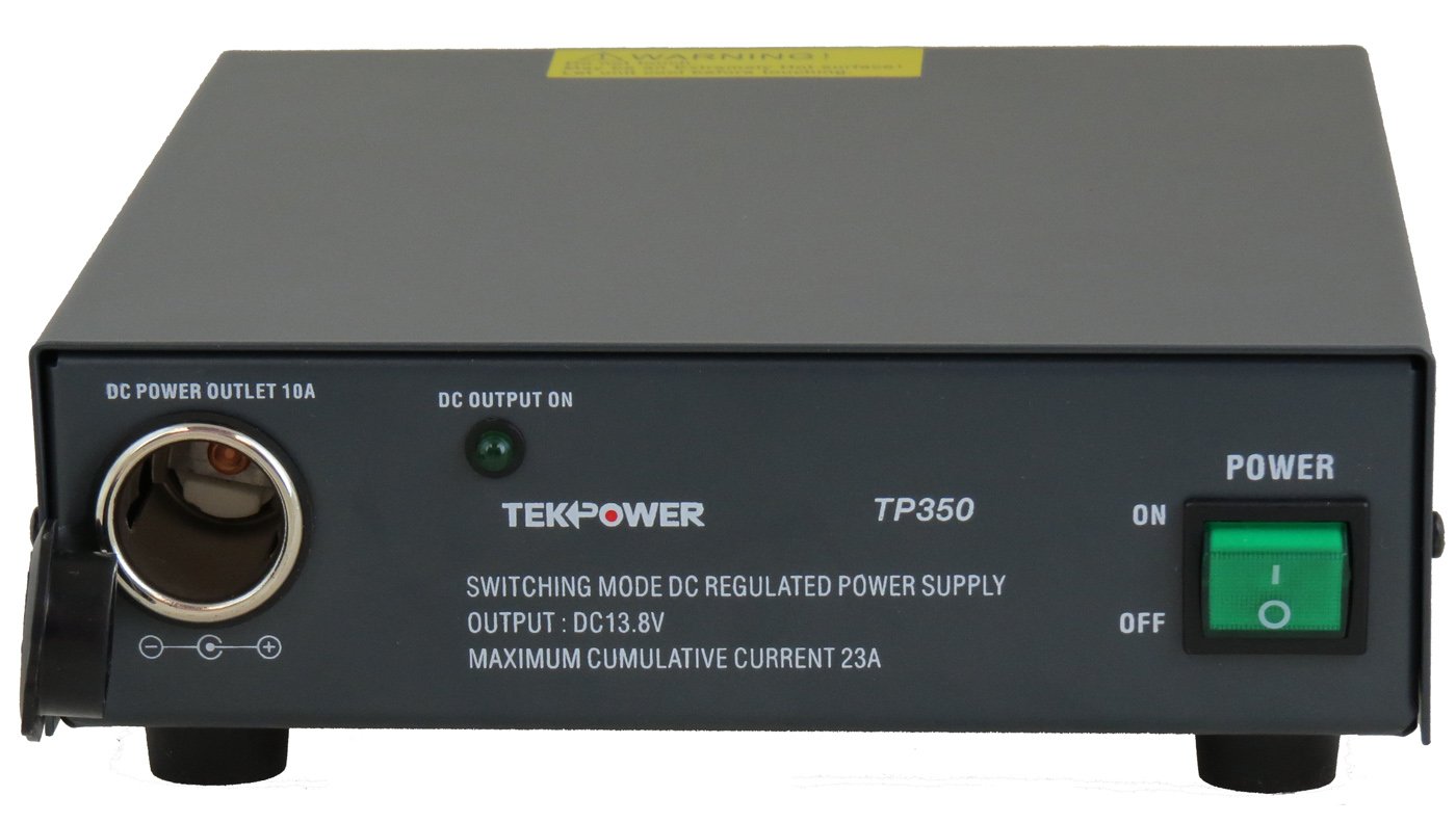 TekPower TP350 23 Amp DC 13.8V Switching Power Supply with Cigarette Plug