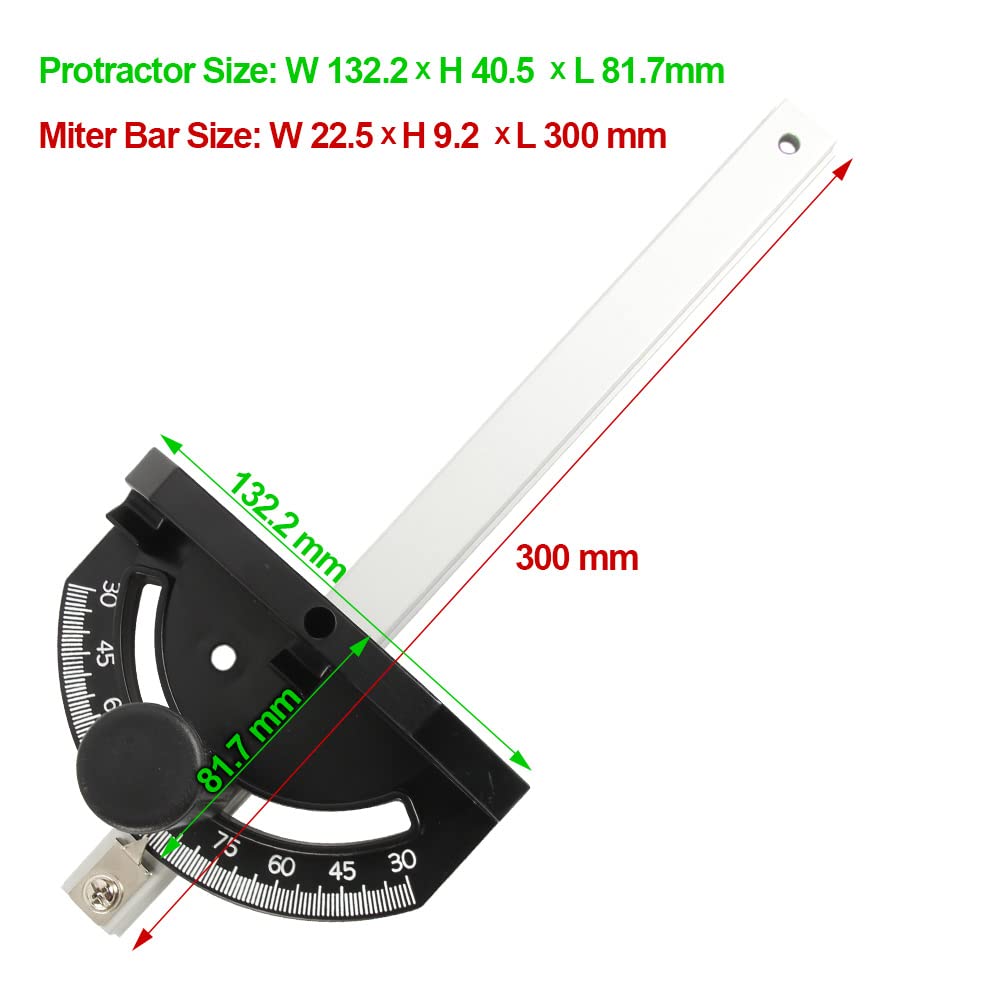 O'SKOOL Replacement Miter Gauge fits DeWalt table saws DWE 7490X Type 1 and Type 2, 7491RS Type 1 and Type 2, 7499GD Type 1and Type 2