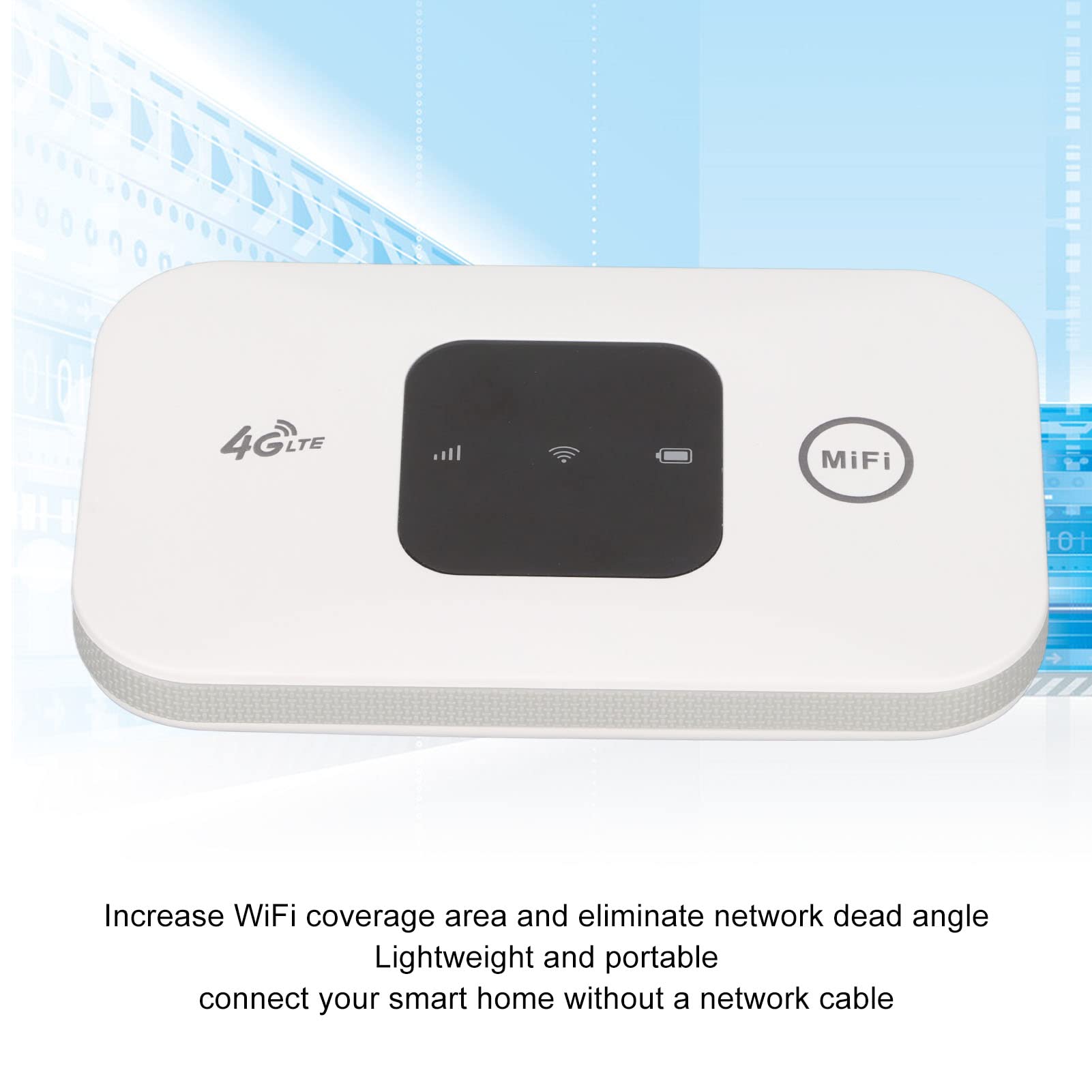 Cryfokt Wireless Hotspot Router, Support 8 to 10 Users 150Mbps Downstream Light Portable Portable Internet Hotspot for Home