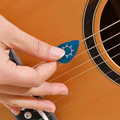 RESIN GO Guitar Pick Resin Mold Set, Guitar Triangle Plectrum Resin Molds Silicone, Resin Keychain Molds for Musical Accessories