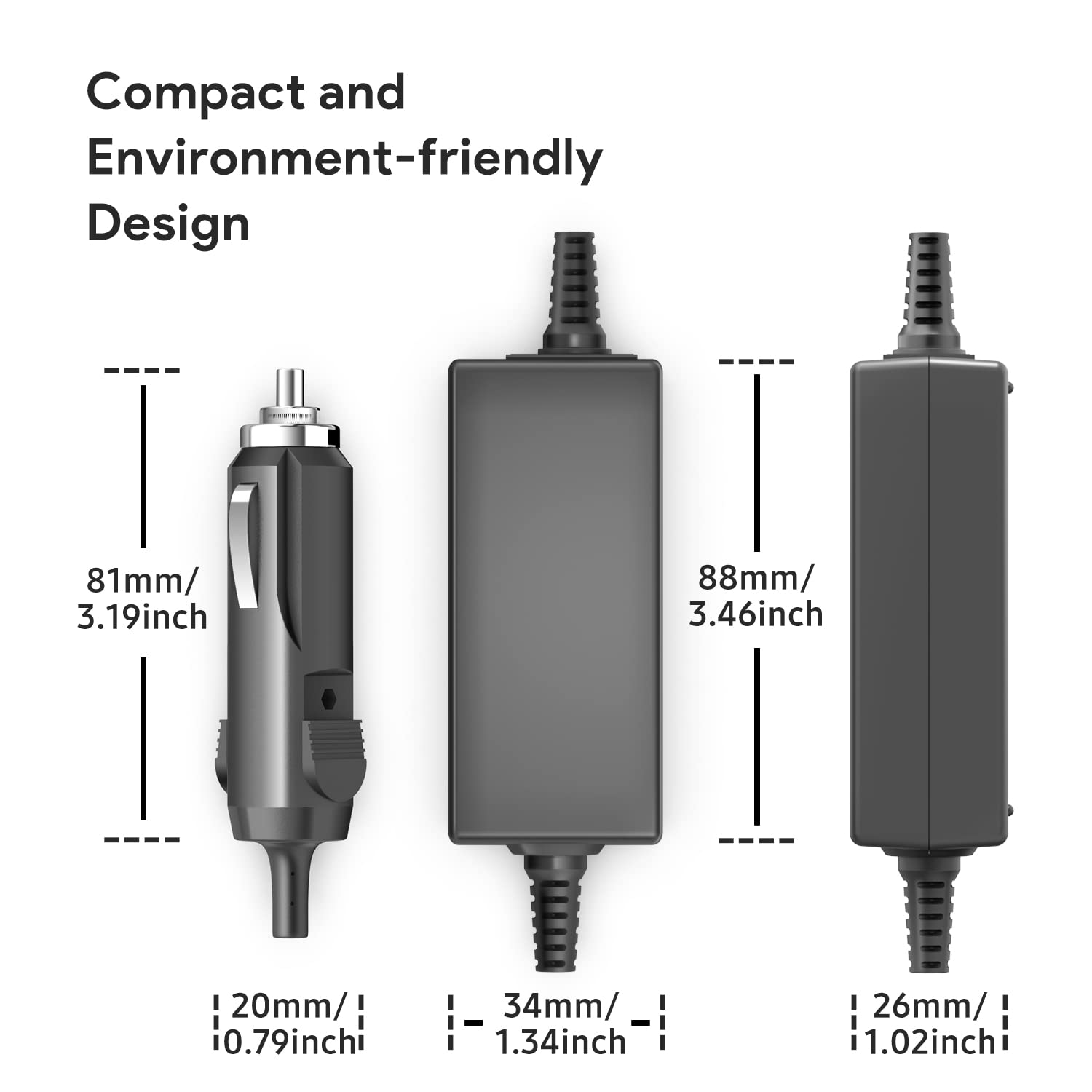 CASIMY 22V Car Charger DC Adapter Compatible with Portable Bluetooth Wireless Speaker Rechargeable Retro Radio Speaker Car Cigarette Lighter Power Supply
