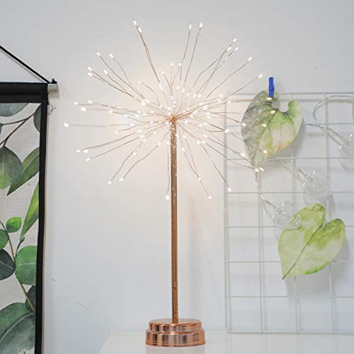 TQNSSM Remote Control LED Copper Wire Fireworks Lights for Home Outdoor Garden Courtyard Wedding Decoration(White)