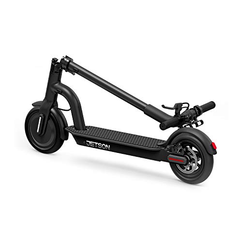 Jetson Eris Adult Electric Scooter - Includes Easy Folding Mechanism, LCD Display, Integrated Phone Holder, Reach Speeds up to 14 MPH, Range of up to 12 Miles, Ages 12+, Black, JERIS-BLK