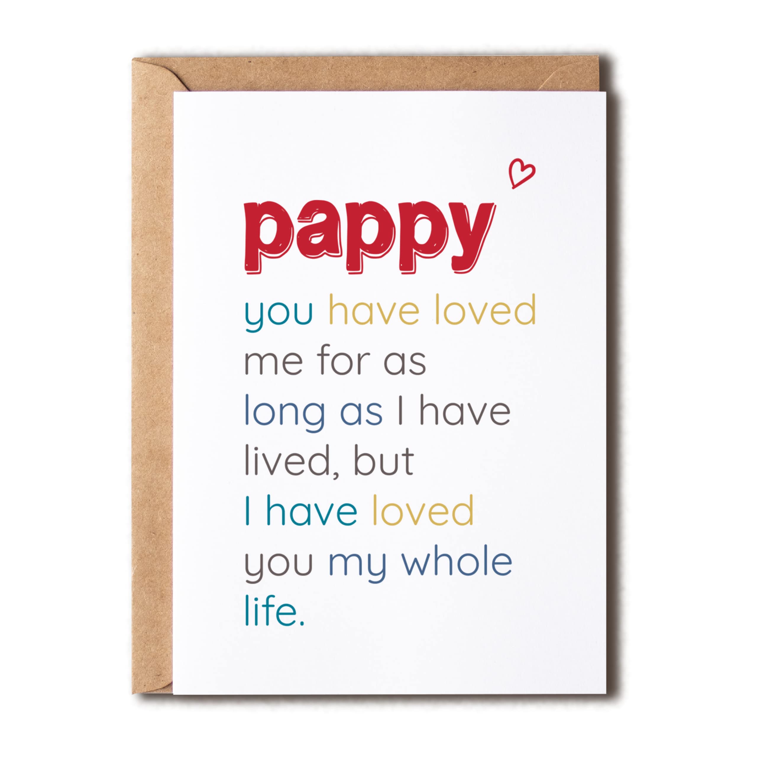 Pappy You Have Loved - Special Pappy's Day Card - Birthday Card For Pappy - Sentimental Card For Pappy - Meaningful Card For Pappy…