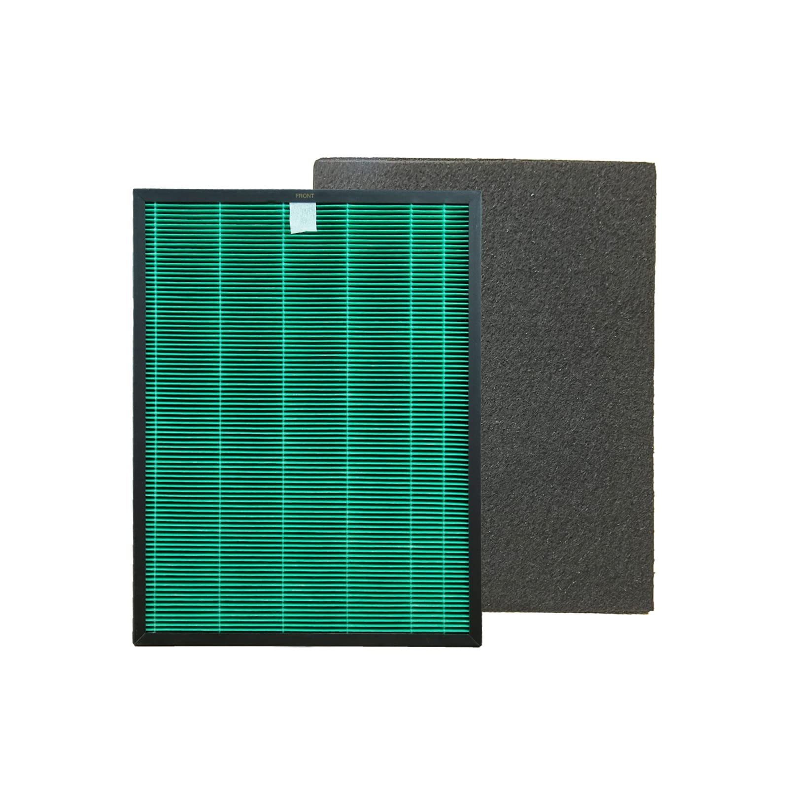 MIYOUNUO Airmega 150 Replacement Filter Compatible with Coway Airmega 150 AP1019C Air Purifier 1pc Green HEPA Filter + 3pcs Carbon Pre-Filters