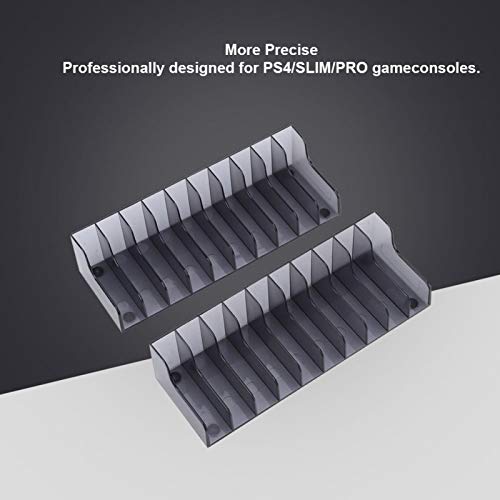 Okuyonic Games Rack, 2 Pcs Waterproof Game Card Box More Precise Large Capacity for/Slim/PRO for Pro Game Consoles